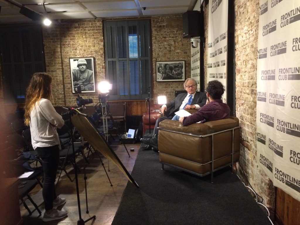 A conversation with Patrick Cockburn | Frontline Club