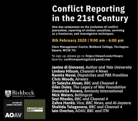 Free Conference: Conflict Reporting in the 21st Century | Frontline Club